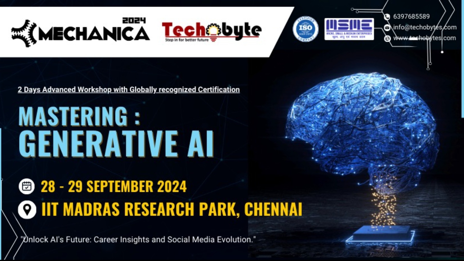 MASTERING: GENERATIVE AI AT IIT MADRAS RESEARCH PARK Tickets by ...