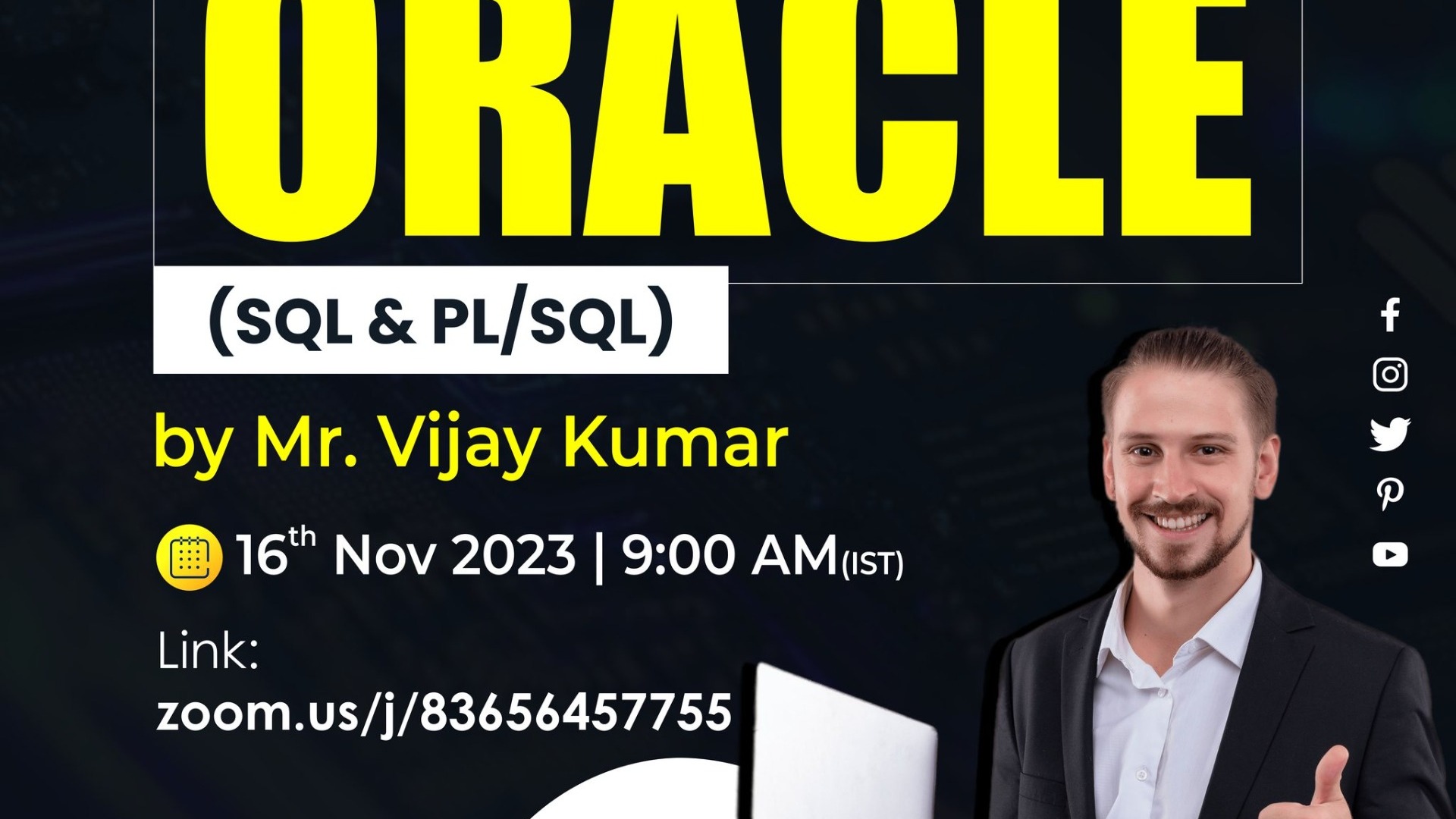 ORACLE Online Training NareshIT - Tickets by nareshit, Thursday ...