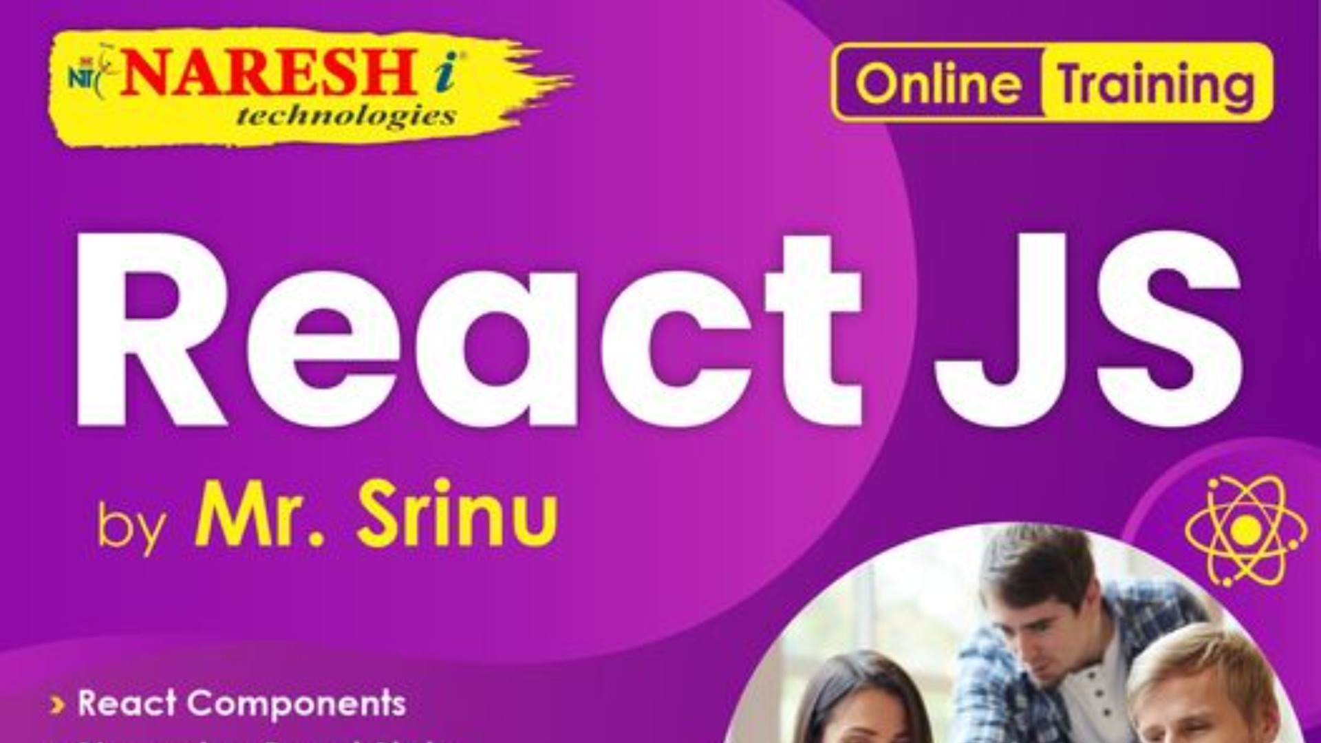 Best NO 1 React JS Online Training in India NareshIT - 2023. Tickets by Prasanna Naresh IT ...
