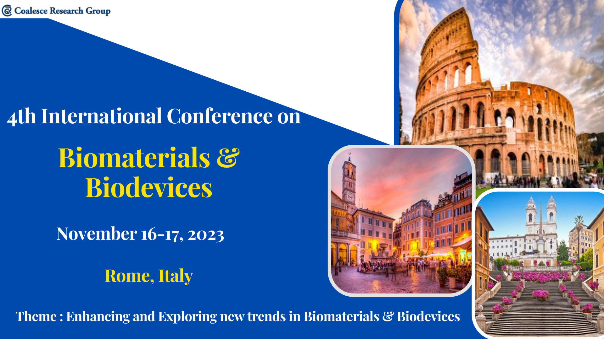 4th International Conference on Biomaterials & Biodevices Tickets by ...