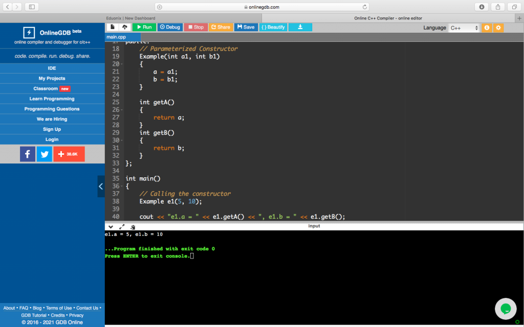 Parameterized Constructor In C++: Working & Examples | upGrad blog